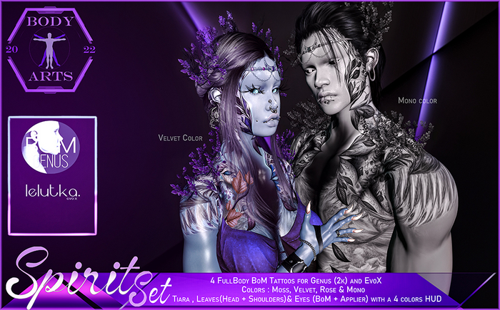 Second Life Marketplace - BodyArts - Spirit Set